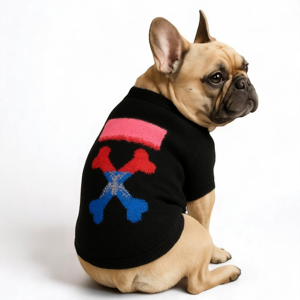 Frenchie Woof Winter Sweater in Premium Cotton